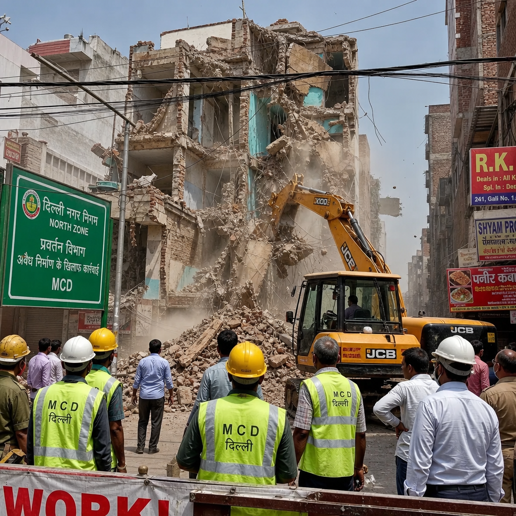 Delhi Demolishes 94 Illegal Structures and Seals 114 Properties in Post ...